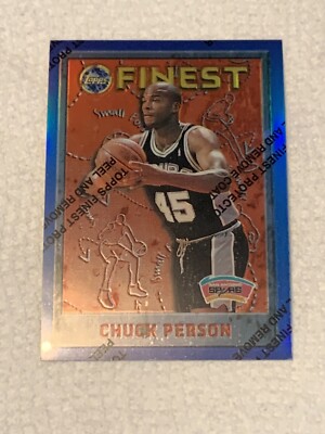 1995-96 Topps Finest Refractor Chuck Person #146 Spurs | eBay