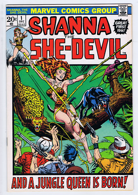 Shanna the She-Devil #1 Marvel 1972 '' and a Jungle Queen is Born ...