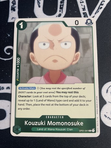Kouzuki Momonosuke OP01-041 One Piece Card Game TCG Rare R ENGLISH NM ...