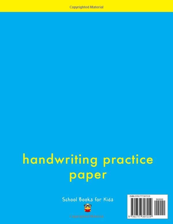Preschool Writing Paper With Lines for Kids: 105+ Dotted line practice ...