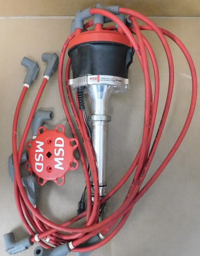 MSD 85501 Pro Billet Chevy Distributor, Mag Trigger, Mech Adv, Cap-A ...