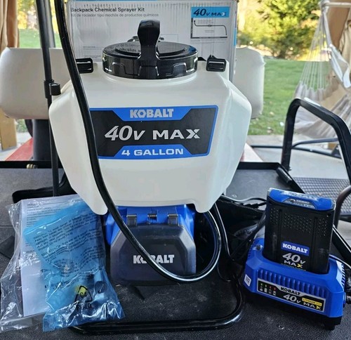 Kobalt 40 Volt Max Backpack Chemical Sprayer 4 Gallon Capacity Up To 70 ...
