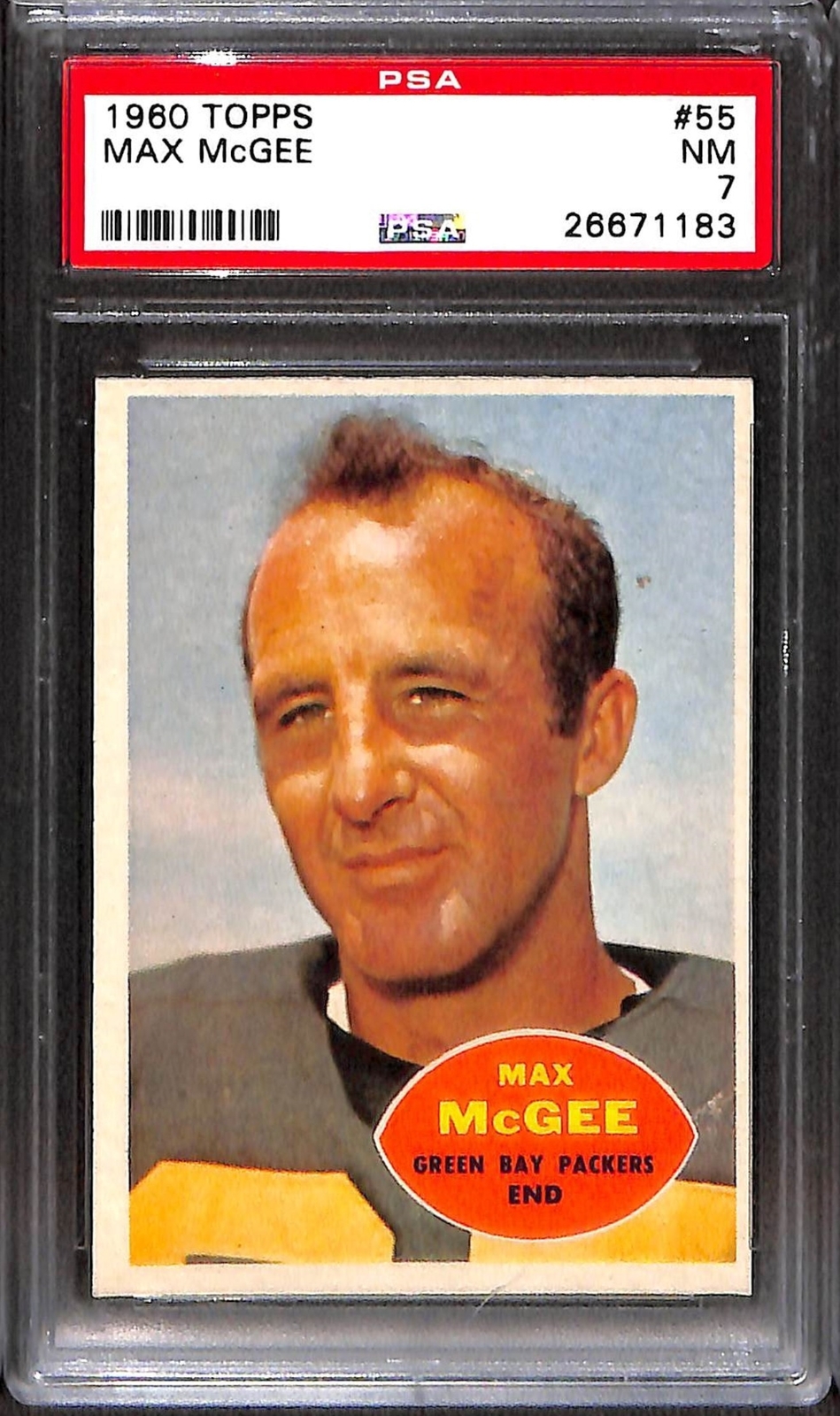 1960 TOPPS #55 Max McGee PSA 7 NM 26671183 | eBay