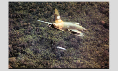 Vietnam War Napalm Bomb PHOTO F-100 Super Sabre Fighter Air Force, Bien ...