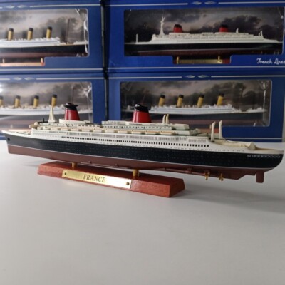 1:1250 Alloy Diecast Atlantic Shipyard SS France Cruise Ship Model ...