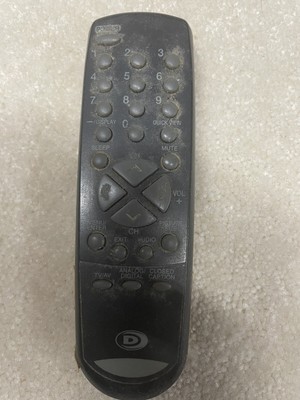 Vintage TV Remote Control Unknown Brand with a D | eBay