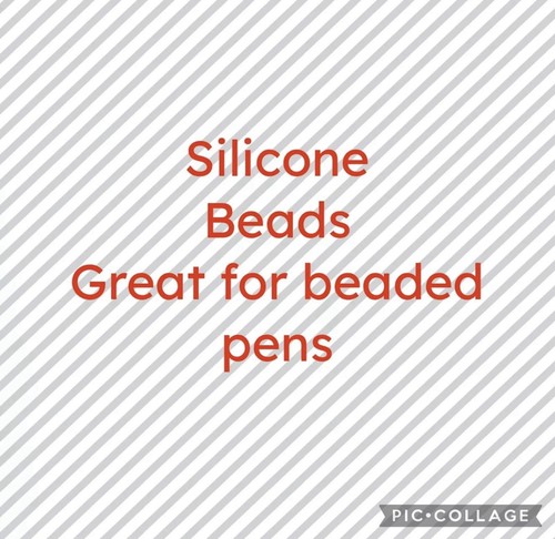 Silicone Focal Beads. Beadable Pen. Designer CC - 3 Pieces (lot128) | eBay