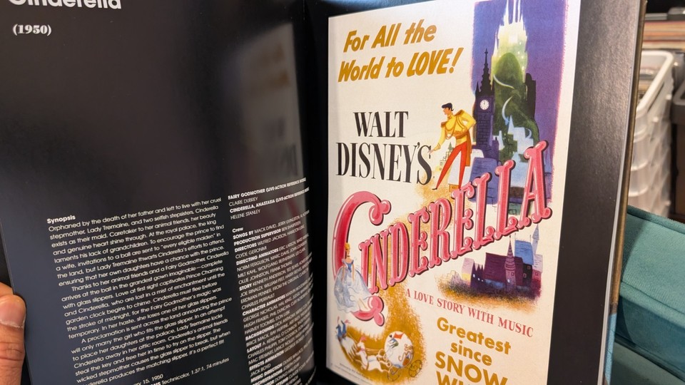 Walt Disney's Cinderella Book & Blu Ray Movie Poster Making Masterpiece ...