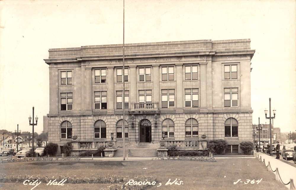 Racine Wisconsin City Hall Real Photo Antique Postcard K94184 | eBay
