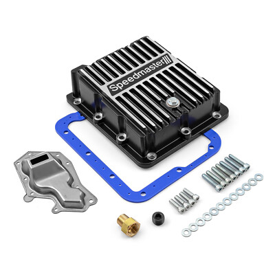 Ford C4 High Volume Transmission Oil Pan Cast Aluminum Finned Black [1 ...