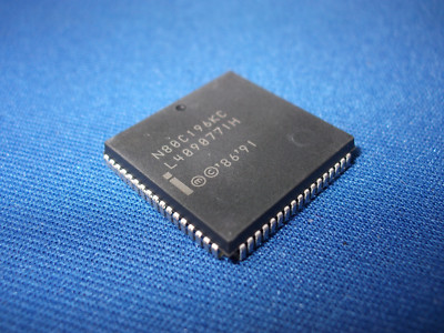 N80C196KC INTEL CHMOS MICROCONTROLLER PLCC VINTAGE LAST ONE QTY-1 | eBay