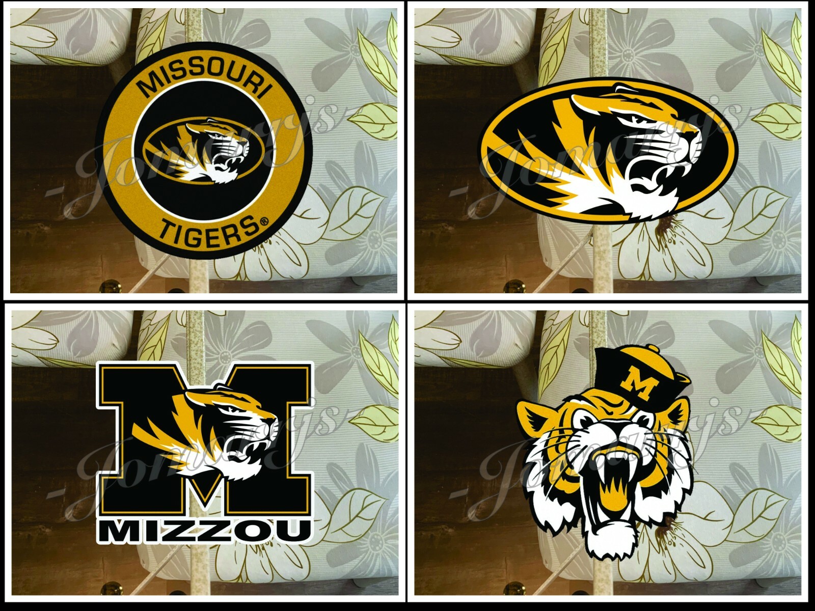 Missouri Tigers Football Logo NCAA Sticker Vinyl Decal MU Mizzou #Miz 4 ...