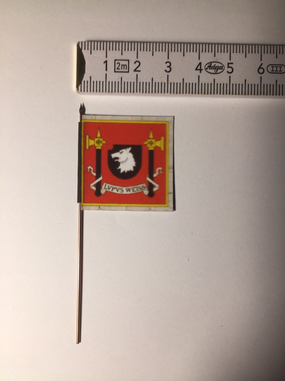 1351) 1x 28mm Empire KNIGHTS OF THE WHITE WOLF Flag/Banner Medieval ...