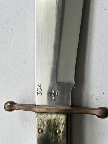 J Bowies Ka-Bar 8001/DL. 14kt Gold Presentation Model Green Bone | eBay