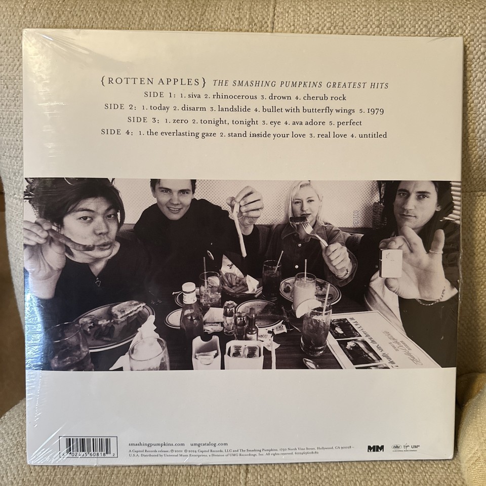 SMASHING PUMPKINS Rotten Apples Greatest Hits PEARL PLATINUM VINYL ...