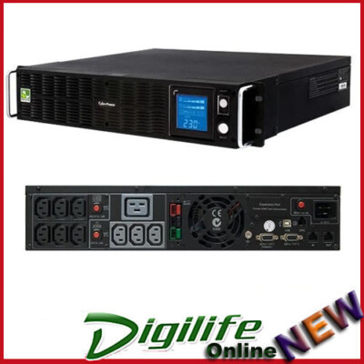 CyberPower PR3000ELCDRT2U Pro Rack 3000VA / 2700W Pure Sine Wave UPS ...