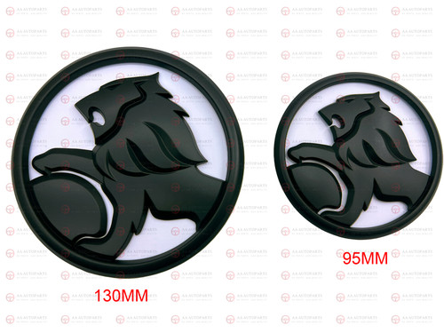Matte Black Front And Back Rear Badge Set Pair Holden Commodore VE VF ...
