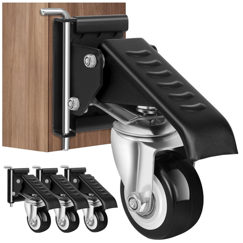 Workbench Casters Kit 900Lbs Heavy Duty Quick Release 2 Mounting ...