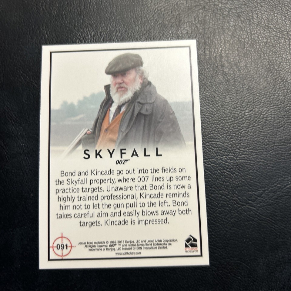 Jb21 James Bond 007 2013 Archives Skyfall #091 Daniel Craig Kincade | eBay