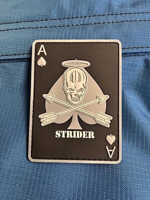 Mick Strider Knives Death Card PVC Patch Rare! | eBay