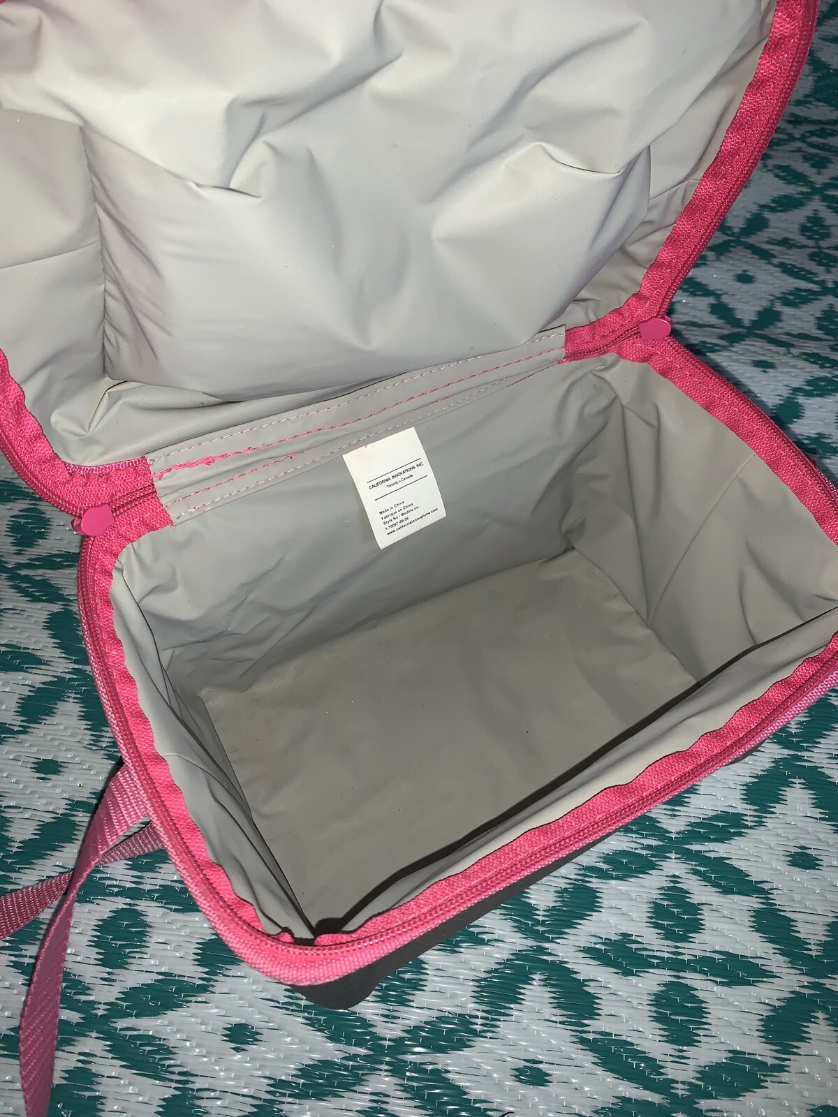 Arctic Zone Grey Pink Drink Beverage Case Cooler Beach Picnic Car 7.5 ...