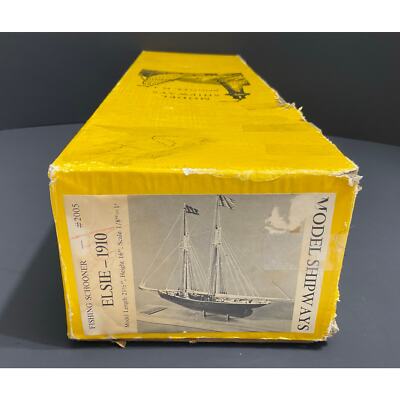 Model Shipways Elsie Fisherman Schooner Wooden Ship Model Yellow Box ...