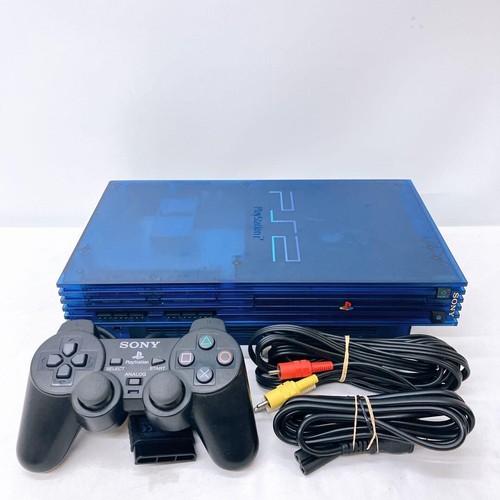 Sony Playstation2 PS2 Ocean Blue SCPH-3700 Limited Color Japanese Ver ...