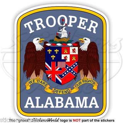 ALABAMA State Police, Highway Patrol Trooper USA American Vinyl Sticker ...