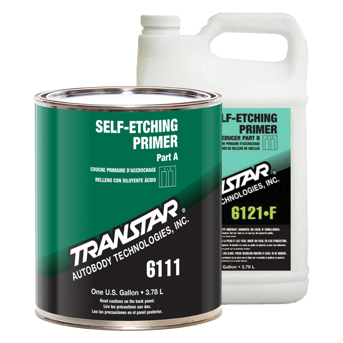 Transtar 6111 Olive Green Self-Etching Primer Kit w/ Activator (Gallon ...