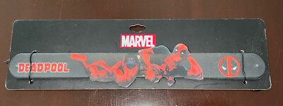 Disney Parks Marvel Deadpool Slap Bracelet Black Red | eBay