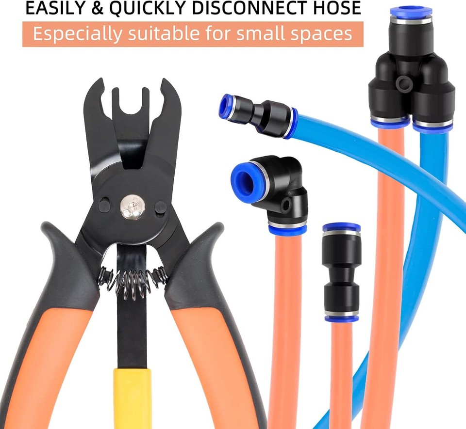 Push to Connect Fittings Air Line Disconnect Tool Kit Push Fitting ...