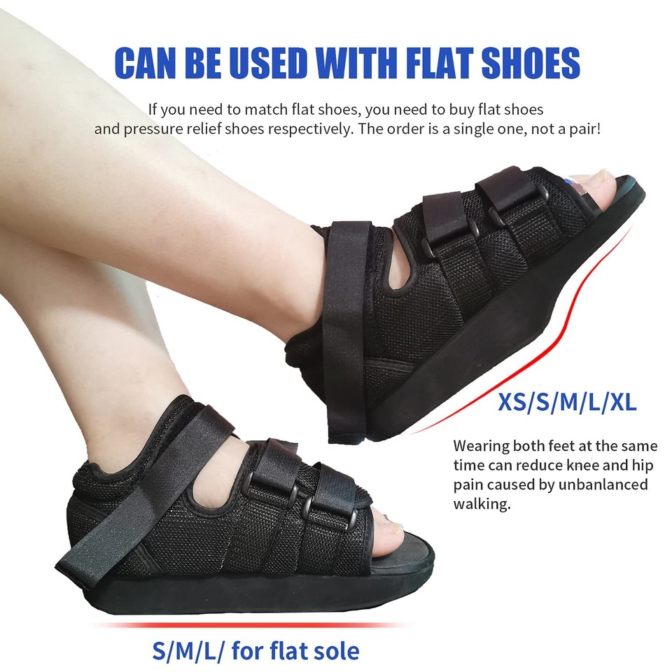 Offloading Post Op Shoe Forefoot Orthowedge Foot Shoes for Broken Toe ...