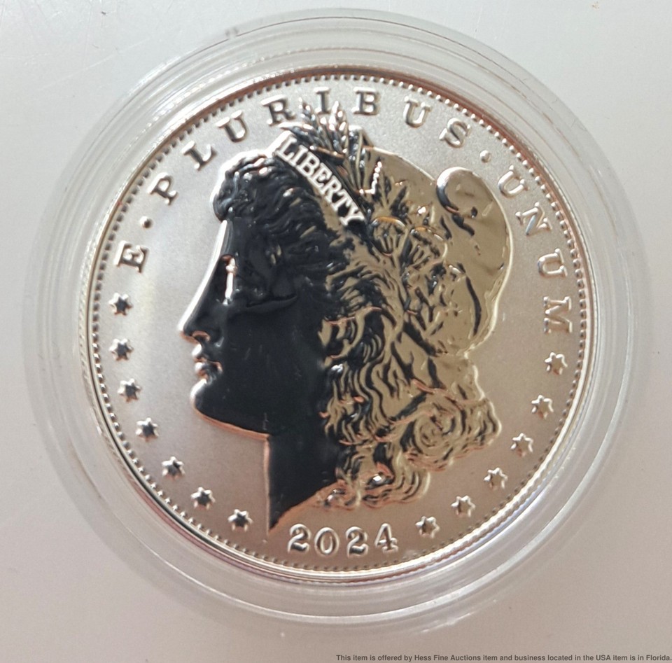 2024-S Morgan & Peace Dollar Reverse Proof Two Coin Set w/ Boxes & CoA ...