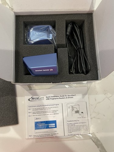 SecuGen Biometric Solutions Hamster Plus HSDU03P USB Fingerprint ...