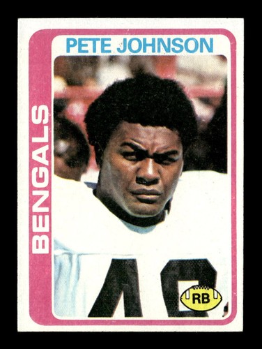 1978 Topps #434 Pete Johnson Cincinnati Bengals Rookie RC EX Football ...