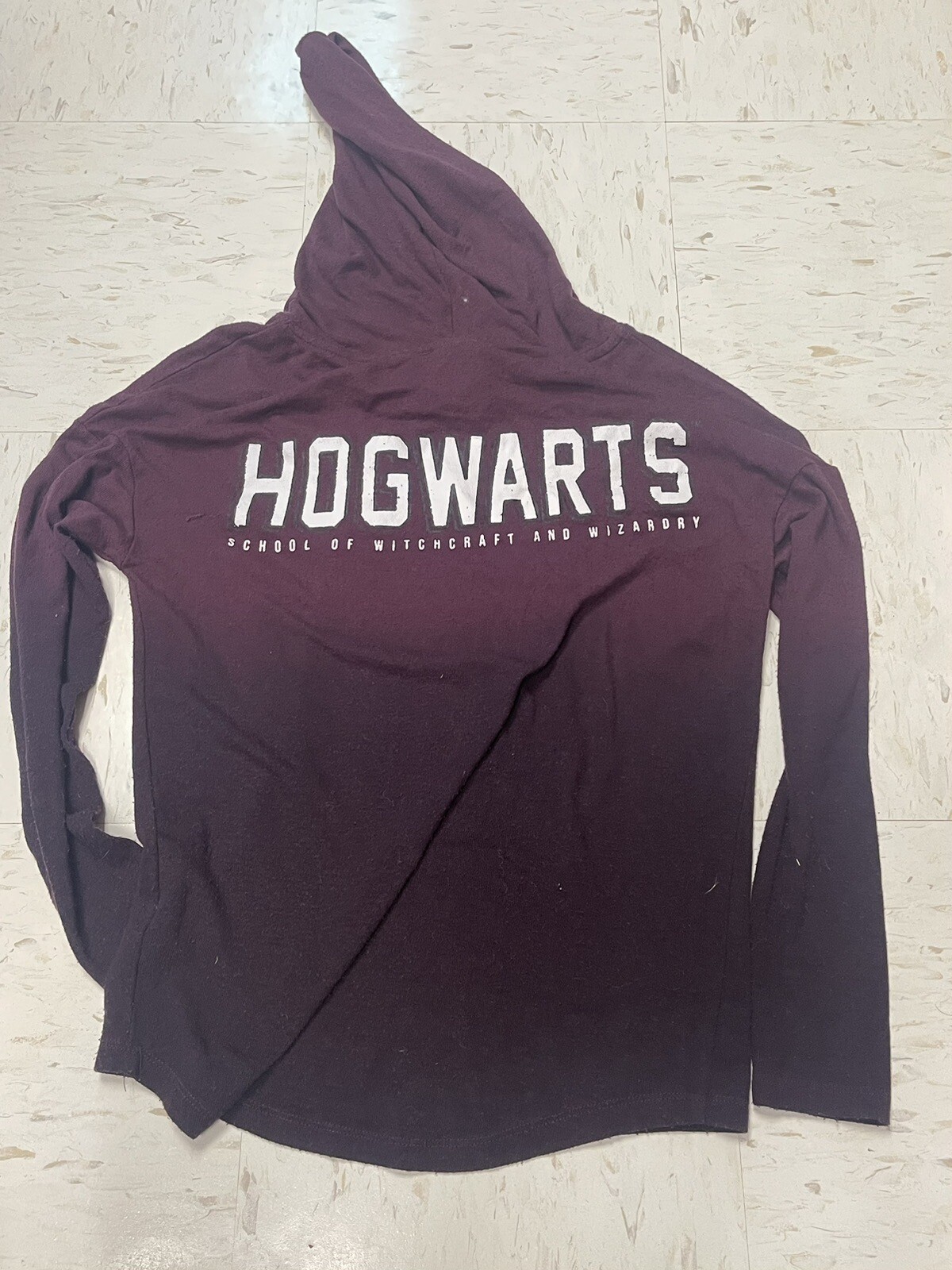 Harry Potter Hogwarts Maroon 2-Sided Pullover Hoodie … - Gem