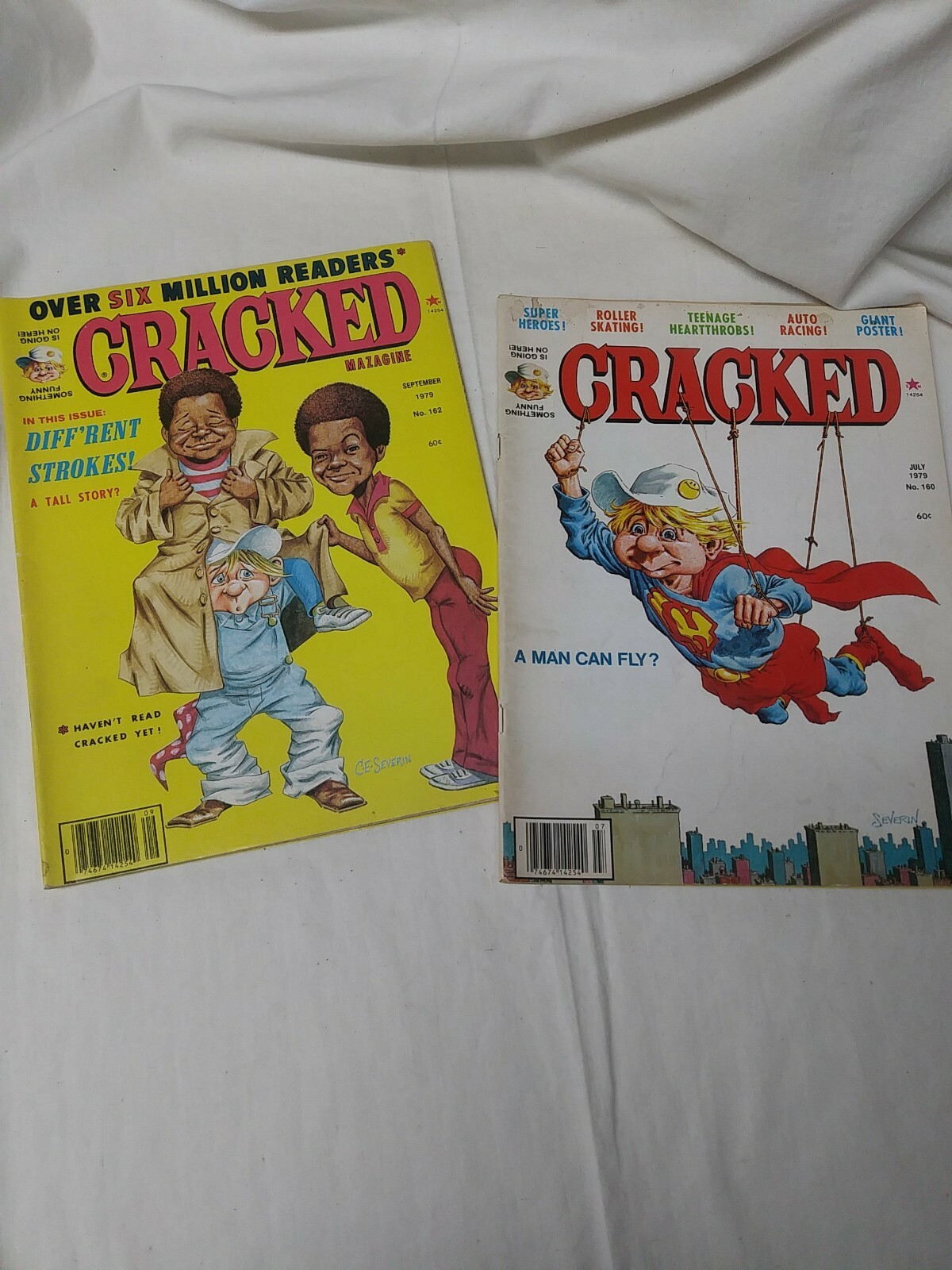 CRACKED magazine lot of 2 (160(Jul'79); 162(Spt'79)) Different Strokes ...