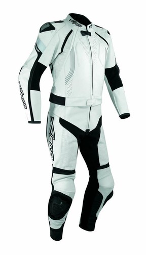 Track Suite leather 2 pc Race Motorcycle Racing CE Armour Hi Quality ...