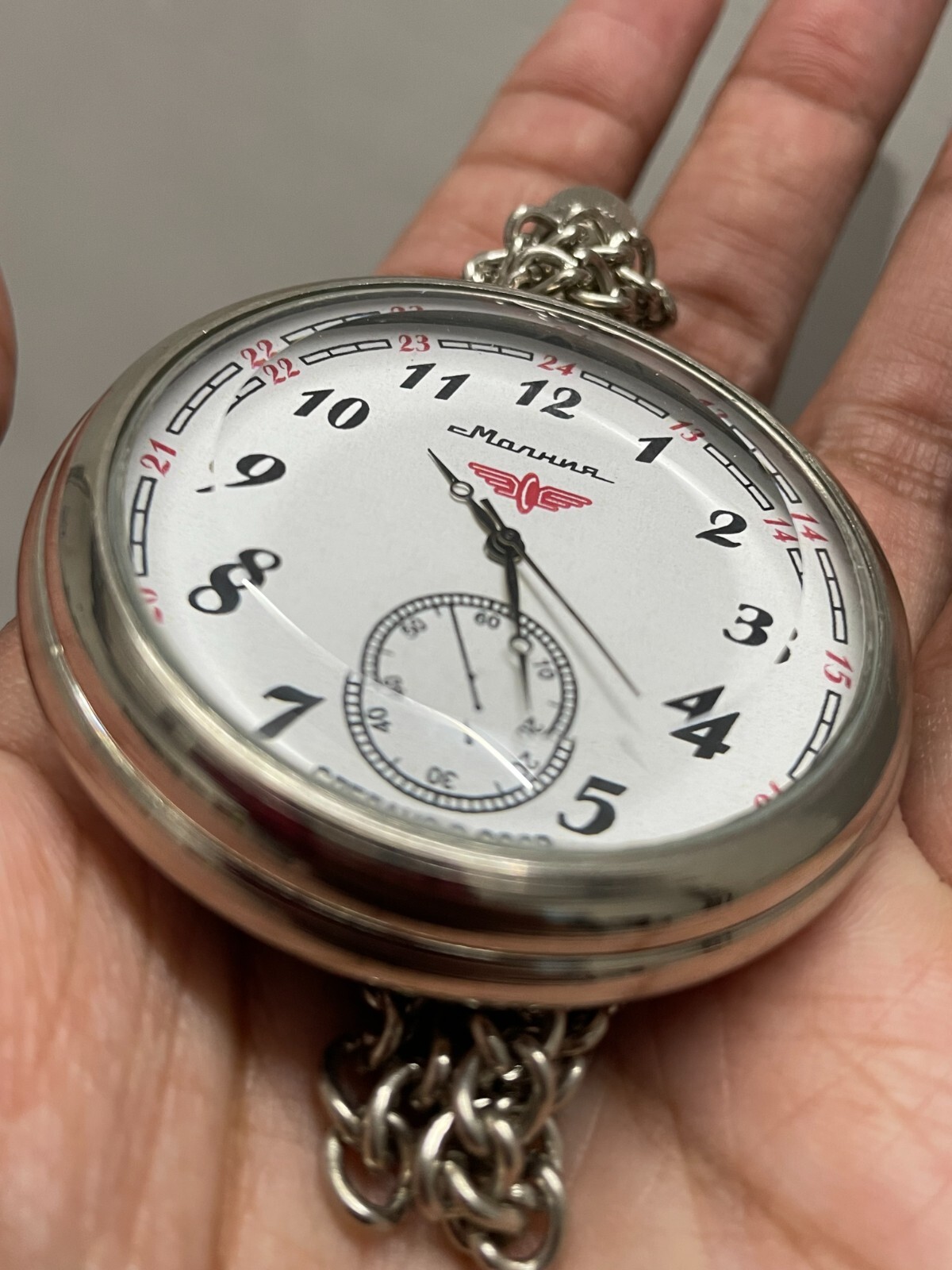 Brass Pocket Watch Vintage Replica Pocket Watch Second&24hours Sub ...