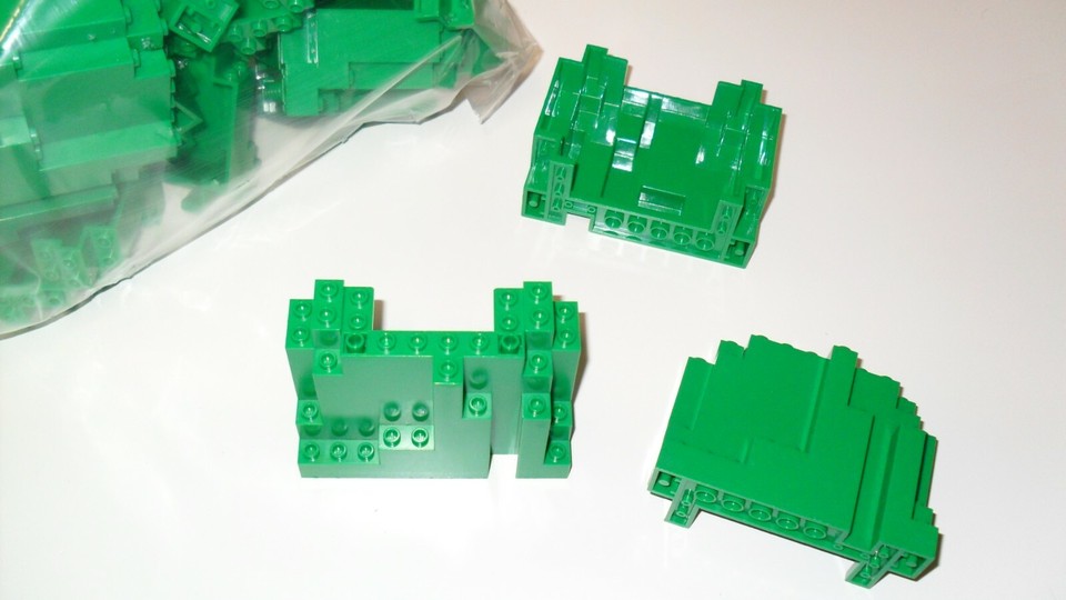 New - One LEGO 6082 GREEN Rock Panel BURP 4x10x6 mountains Castles | eBay