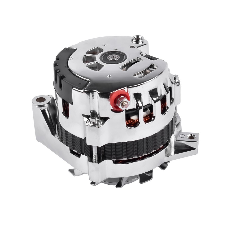 1985-1993 Chevy GM BBC SBC 305 350 396 454 12V Chrome 180A Alternator 1 ...