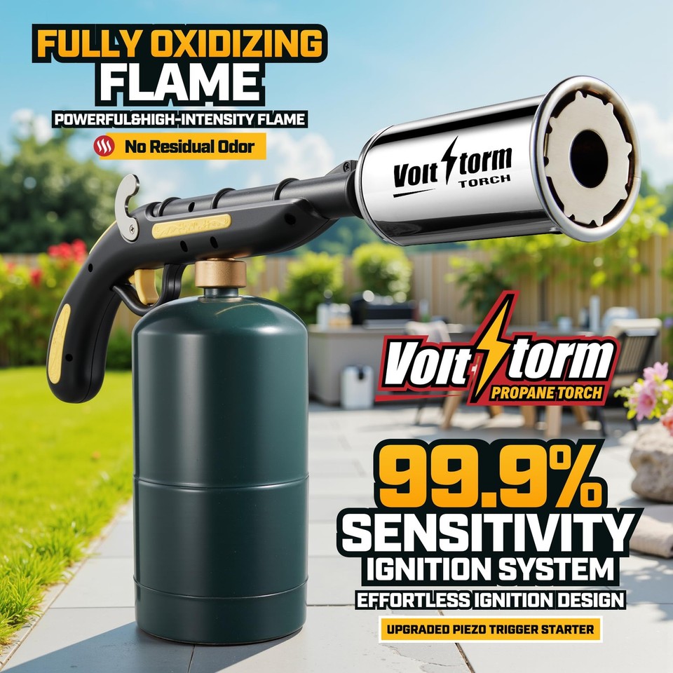 Cooking Torch Kitchen Blow Torch Flamethrower, Grill Gun Propane Torch ...