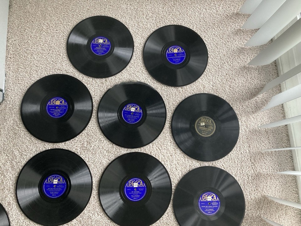 Vintage 1940’s 78 RPM 10” Records Lot of (44) Decca & Other Record ...