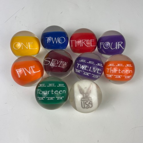 Thomas Billiard Ball Clear Lucite 2 1/4” Billiard Pool Ball REPLACEMENT ...