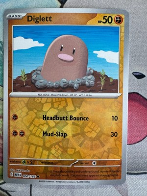 Diglett Reverse Holo English Pokemon TCG BKBS662 | eBay