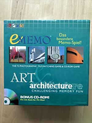 Ekos E-Memo Art Architecture CD-ROM Memory Photo Tile Matching Puzzle ...