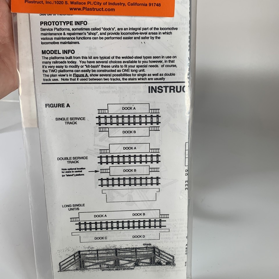 HO 1/87 Scale Plastruct Kits 1010 Service Platforms Plastic Building ...