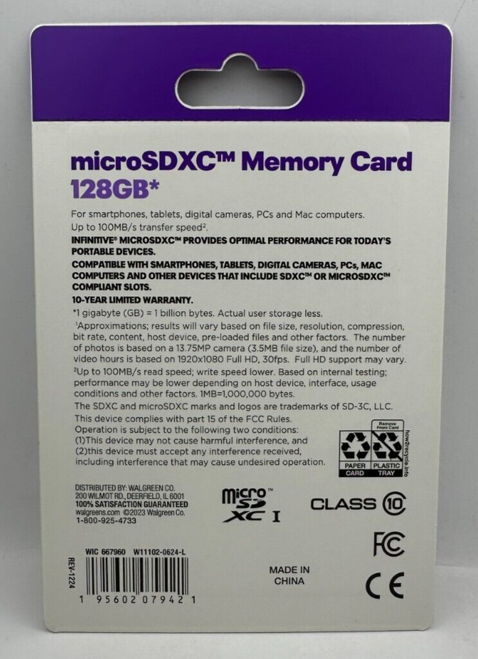 Infinitive Infinitive MicroSDXC 128 gb 128 gb MicroSDXC Memory card | eBay