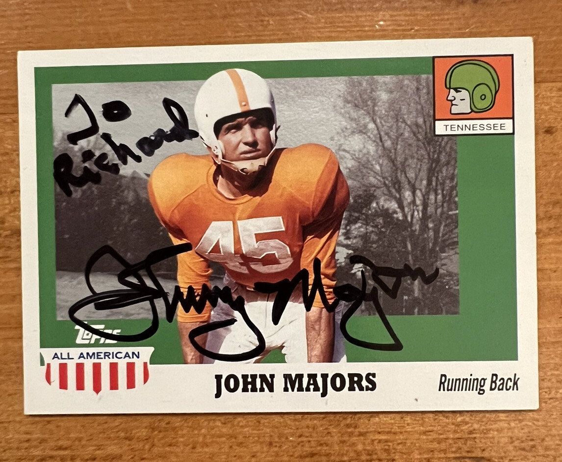 SIGNED JOHN MAJORS 2005 TOPPS ALL AMERICAN FOOTBALL CARD AUTOGRAPH | eBay