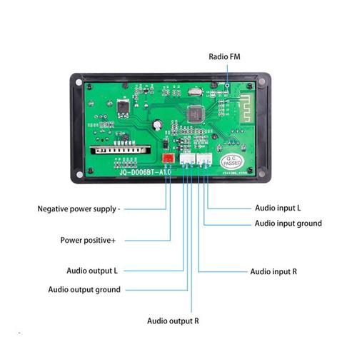 1PC Car LCD Screen Amplifier Bluetooth Module Audio MP3 Decoder Board ...
